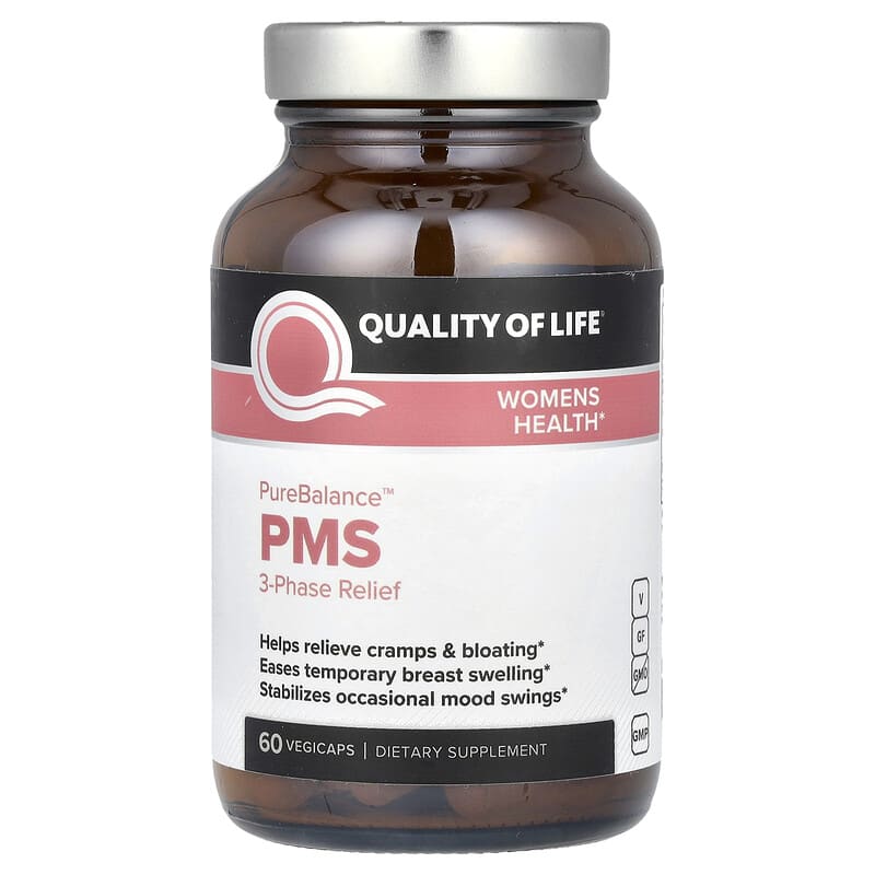 Quality of Life Purebalance PMS Relief 60 Vegicaps