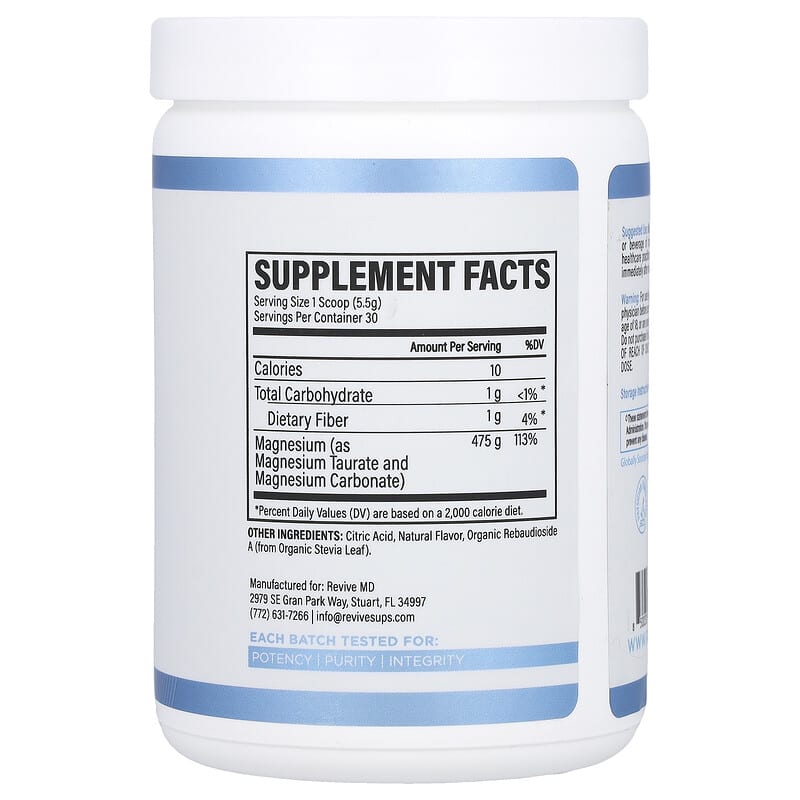 Revive Magnesium+ Orange 5.82 oz Tăng Cường Sức Khỏe