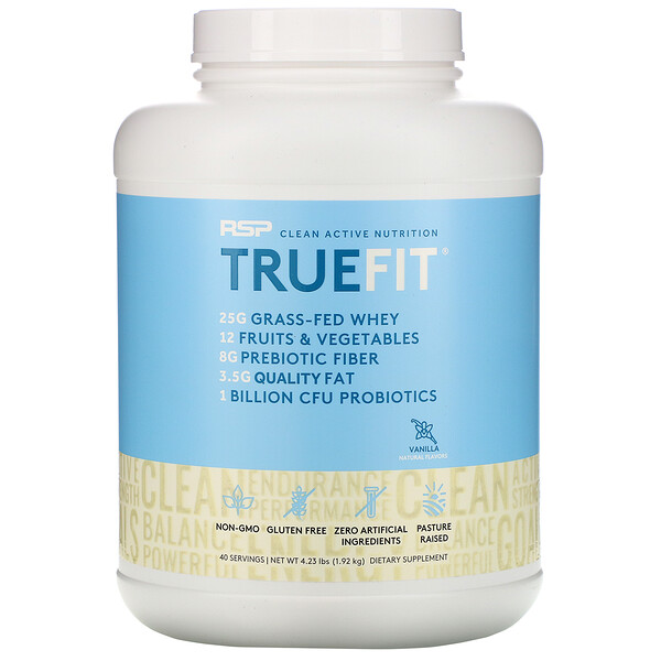 RSP Nutrition TrueFit Grass-Fed Protein Powder Drink Mix with Fruits ...