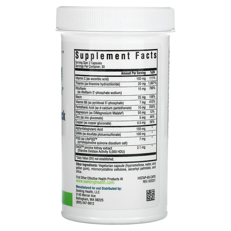 Seeking Health Histamine Block Plus 60 Capsules | XaXi