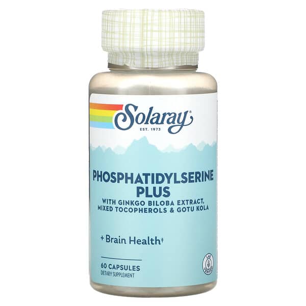 Phosphatidylserine Plus Solaray 60 Viên Hỗ Trợ Tinh Thần