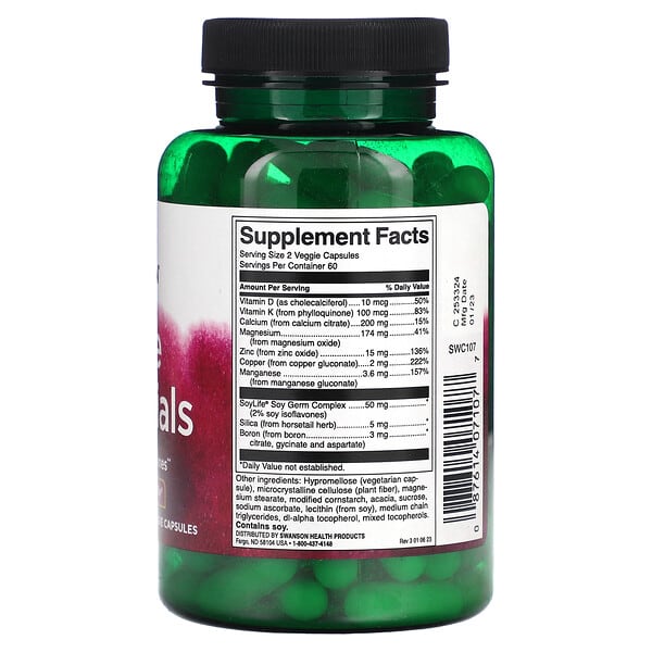 Viên uống Swanson Bone Essentials hỗ trợ xương chắc khỏe