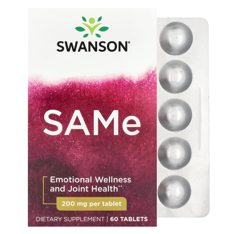 Swanson Same 400 mg 60 Tablets Hỗ Trợ Sức Khỏe Tâm Thần