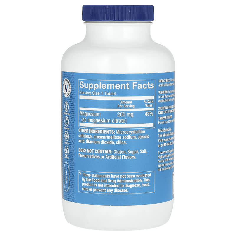 Magnesium Citrate 200 mg 300 Tablets The Vitamin Shoppe