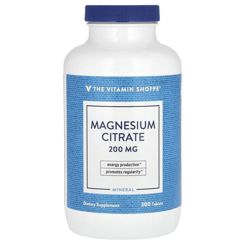 Magnesium Citrate 200 mg 300 Tablets The Vitamin Shoppe