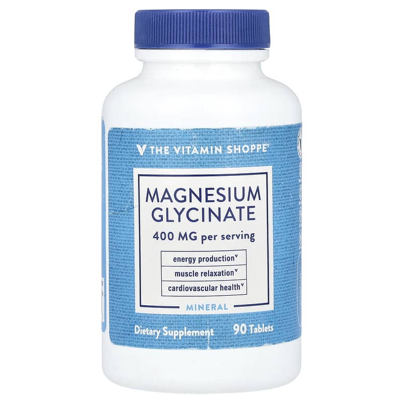 Magnesium Glycinate 400 mg 90 Tablets The Vitamin Shoppe