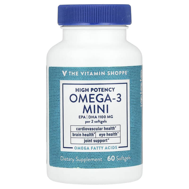 Omega-3 Mini High Potency 60 Softgels The Vitamin Shoppe