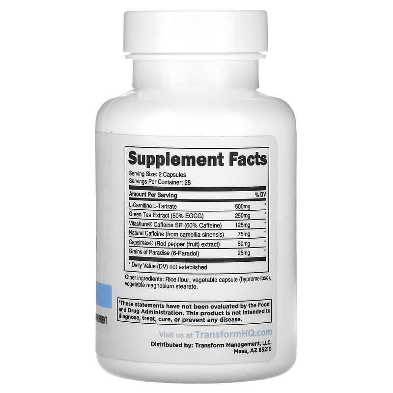 TransformHQ Everyday Burn 56 Capsules Giảm Cân Hiệu Quả