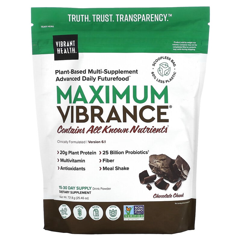 Vibrant Health Maximum Vibrance Chocolate Chunk 721.8g